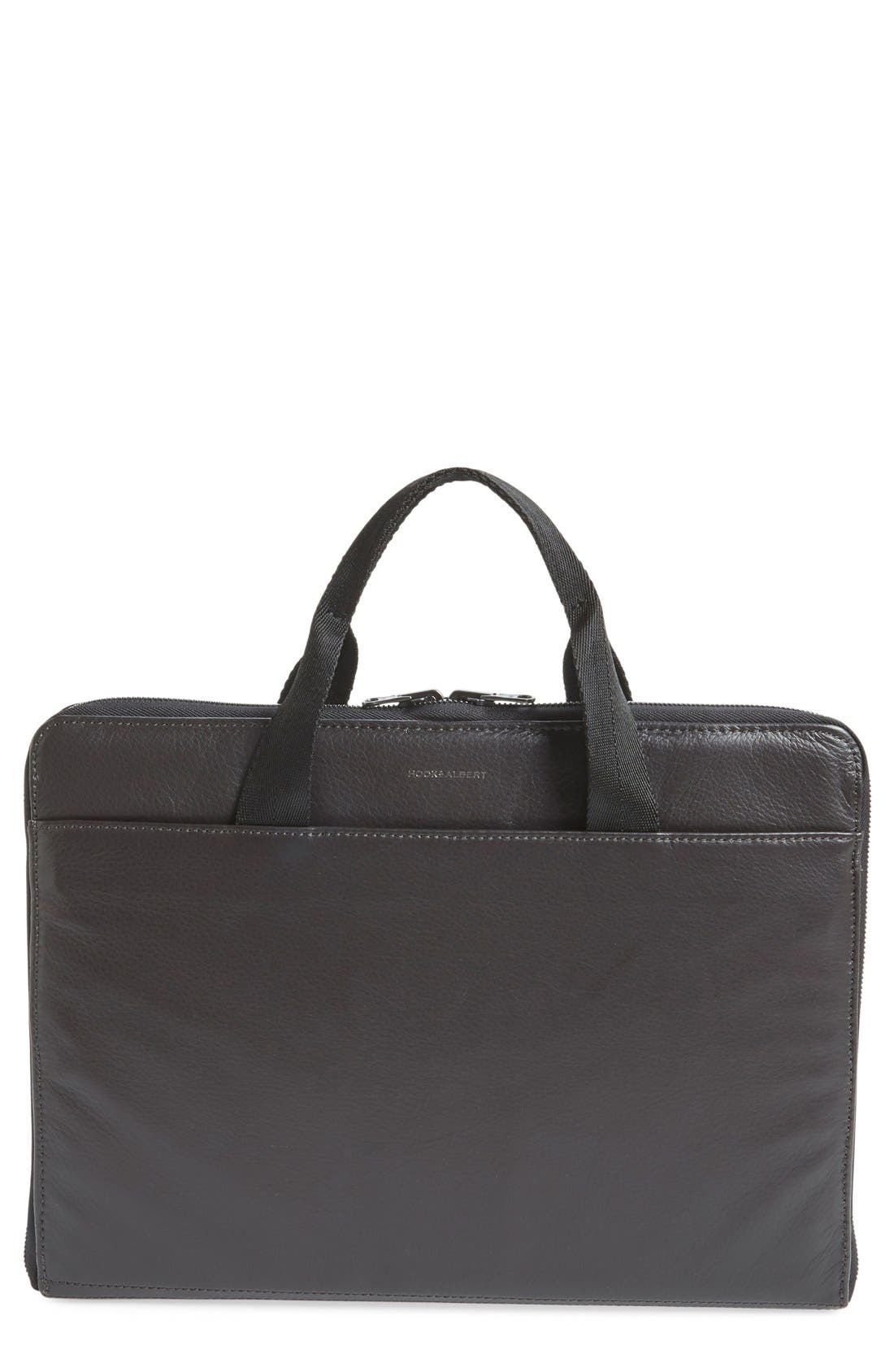 hook + ALBERT Reversible Leather Portfolio Case | Nordstrom
