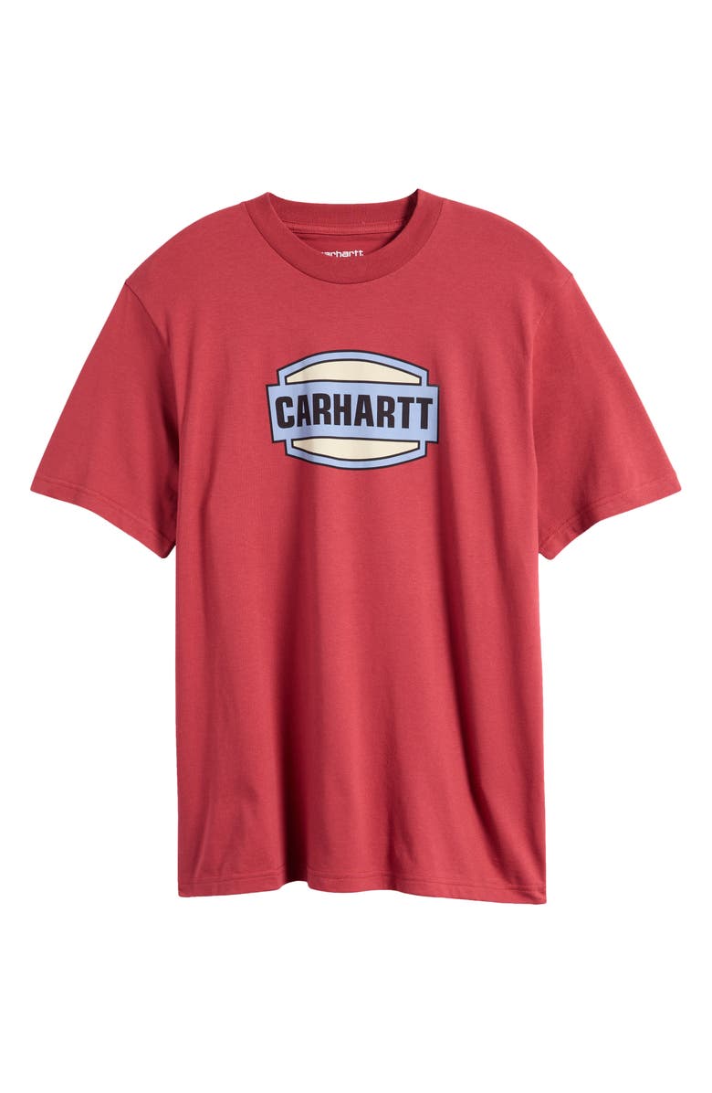 Carhartt Work In Progress Press Script Organic Cotton Graphic T-Shirt ...