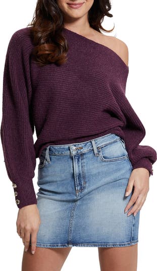 GUESS Isadora One-Shoulder Sweater | Nordstrom