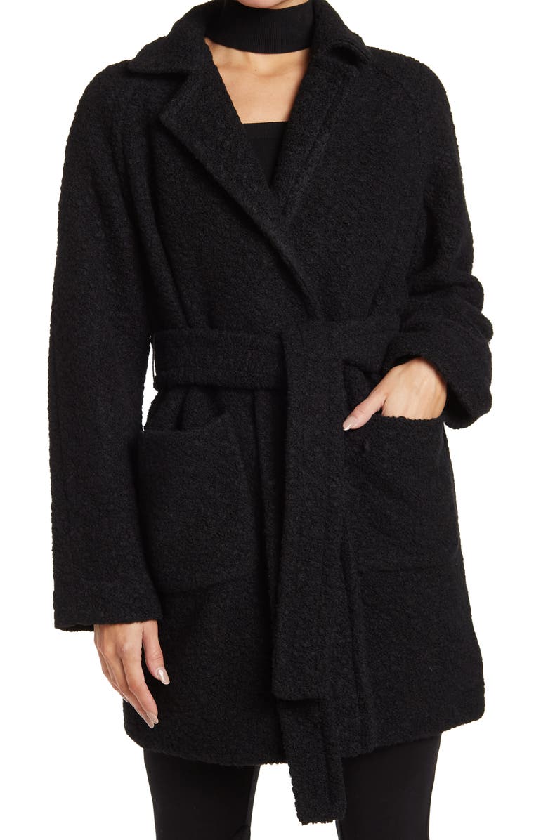 Ganni Boucle Wool Wrap Coat | Nordstromrack