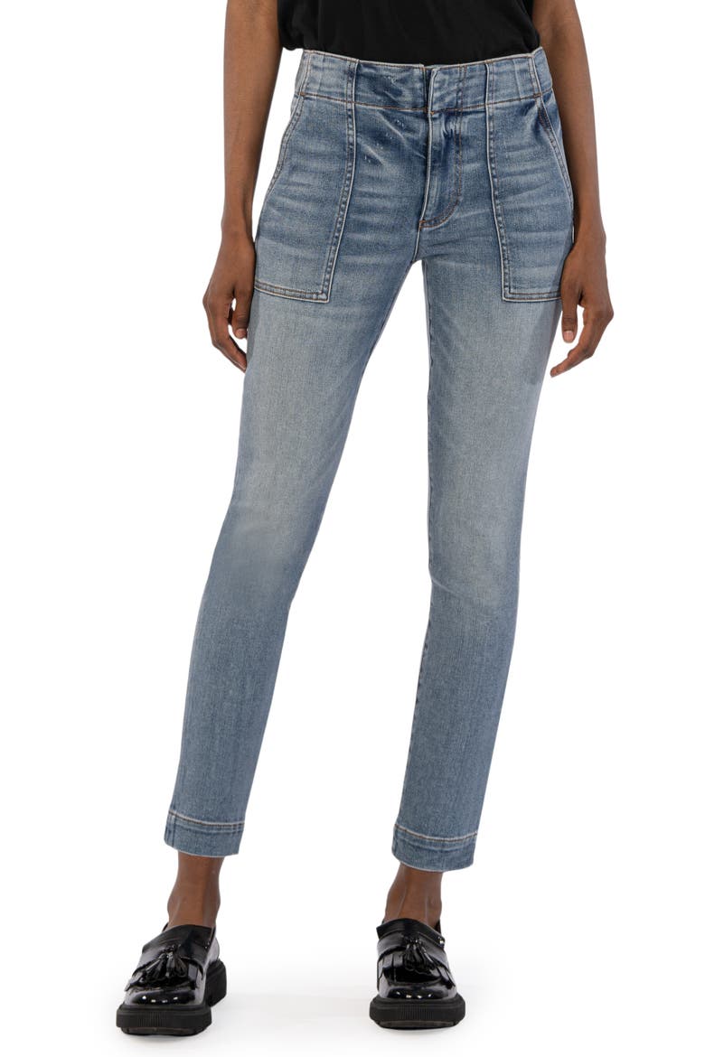 KUT from the Kloth Reese High Waist Ankle Slim Straight Leg Jeans ...