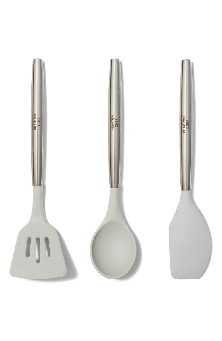 PHANTOM CHEF 3-Piece Stainless Steel/Silicone Utensil Set | Nordstromrack