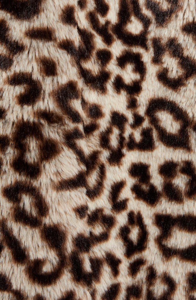 BB Dakota by Steve Madden BB Dakota Leopard Spot Faux Fur Coat ...