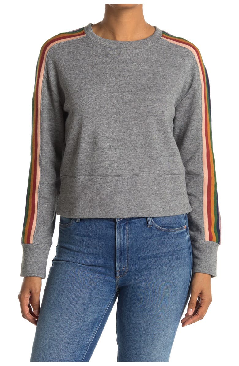 Madewell Rainbow Stripe Crop Sweater | Nordstromrack