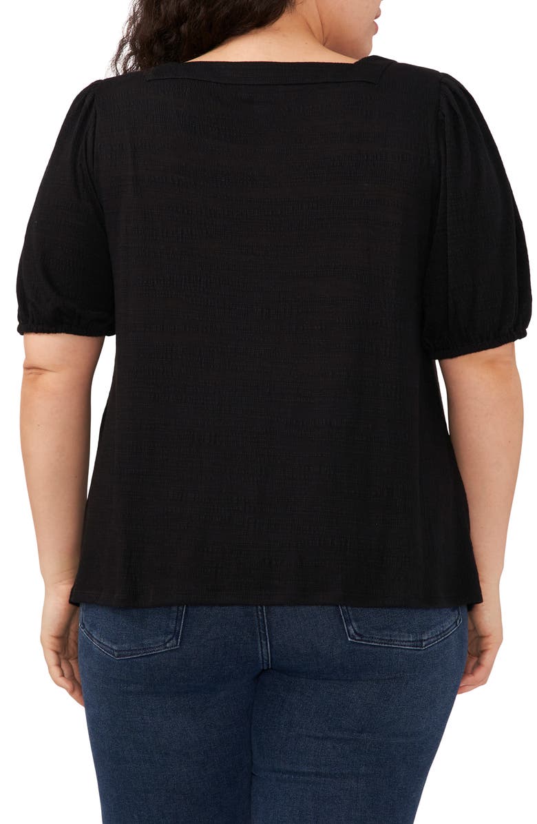 CeCe Square Neck Puff Sleeve Top | Nordstromrack