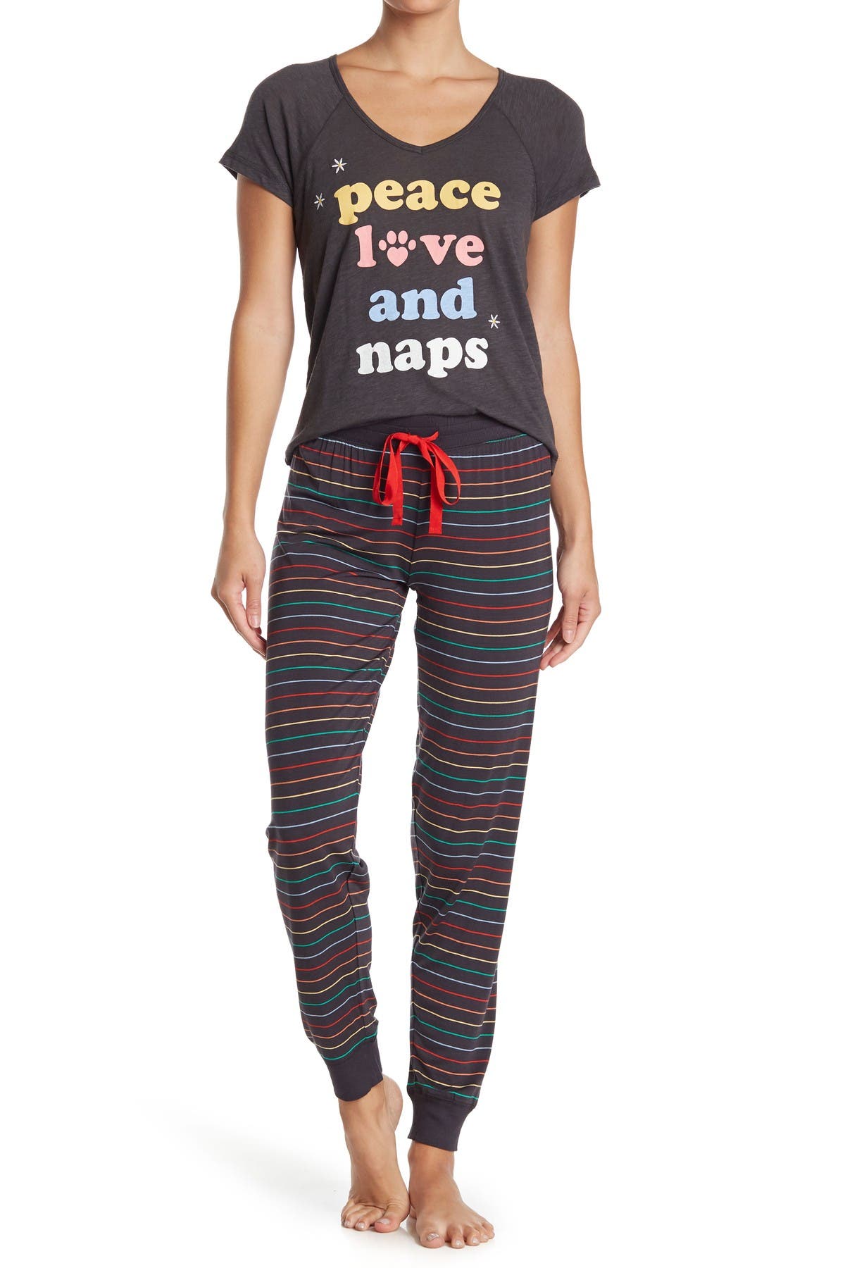 PJ Salvage Over the Rainbow Printed Lounge Pants | Nordstromrack