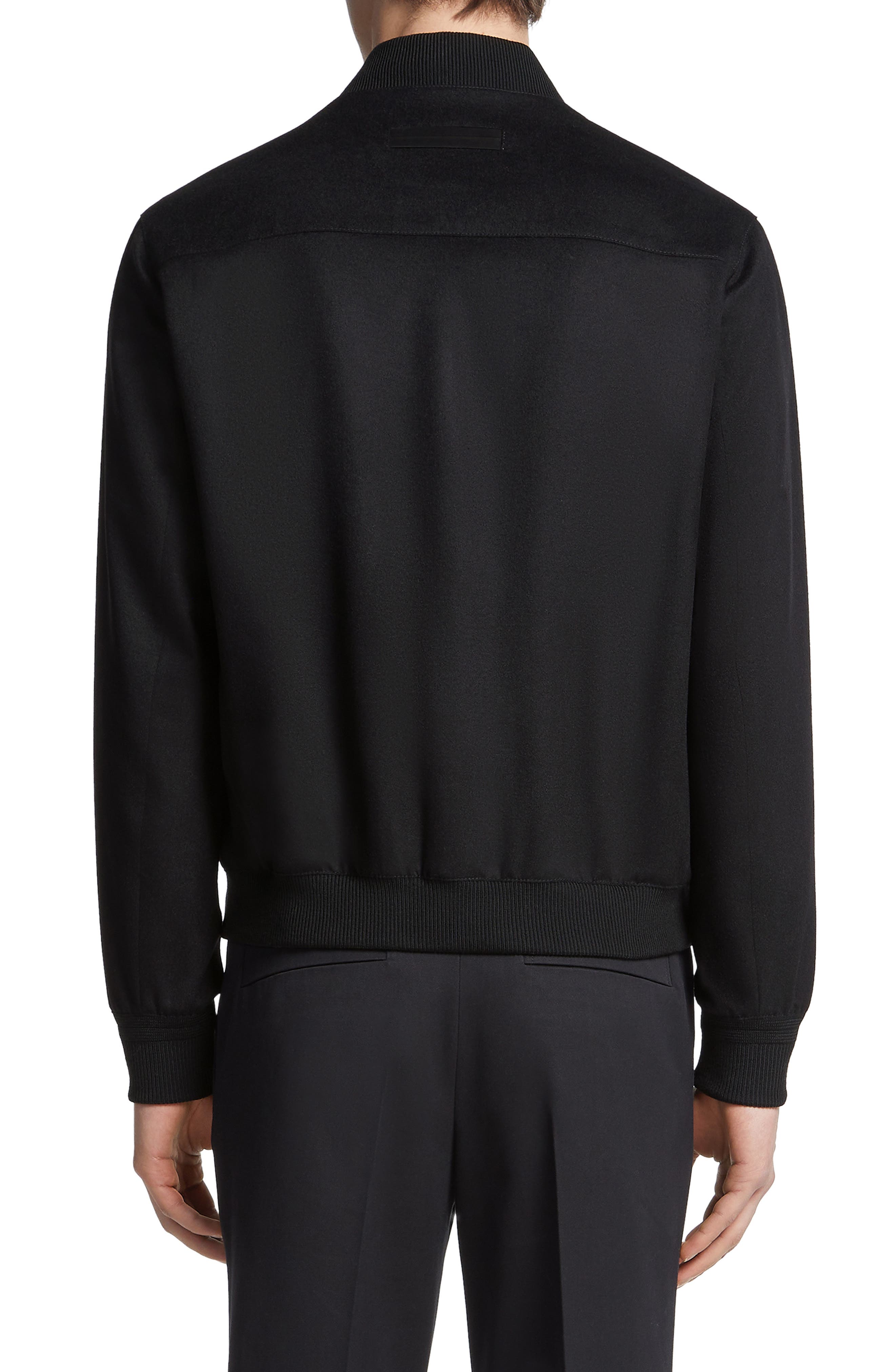 ZEGNA Water Repellent Elements Oasi Cashmere Bomber Jacket | Nordstrom