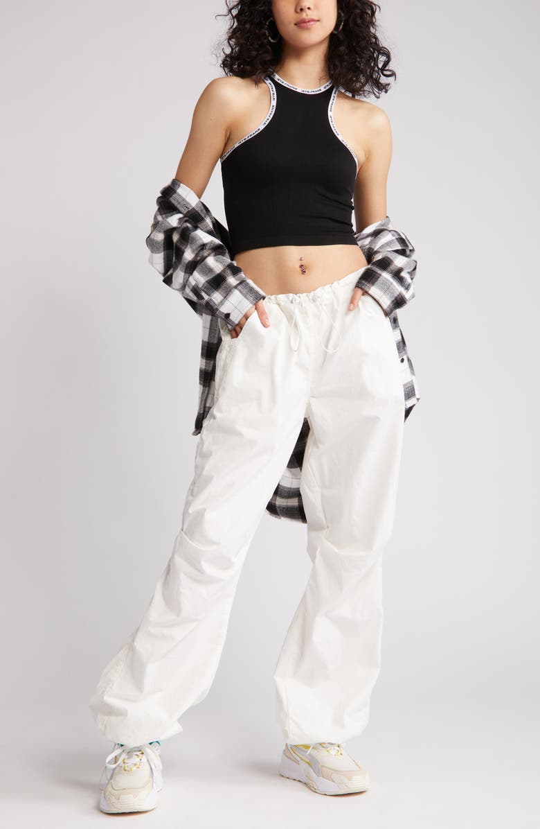 Iets Frans Logo Crop Rib Racer Tank | Nordstromrack