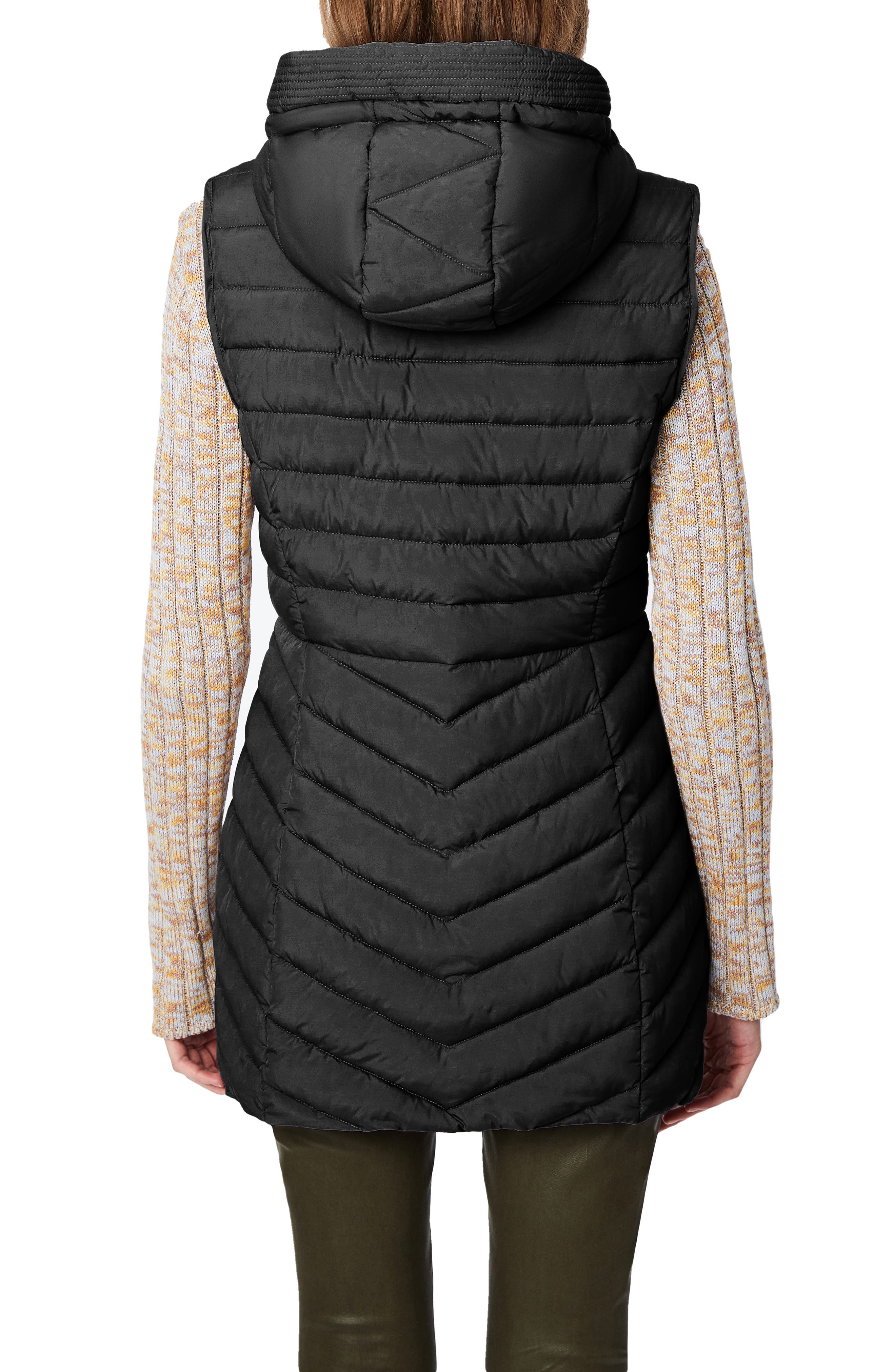 Bernardo Hooded Long Puffer Vest | Nordstromrack
