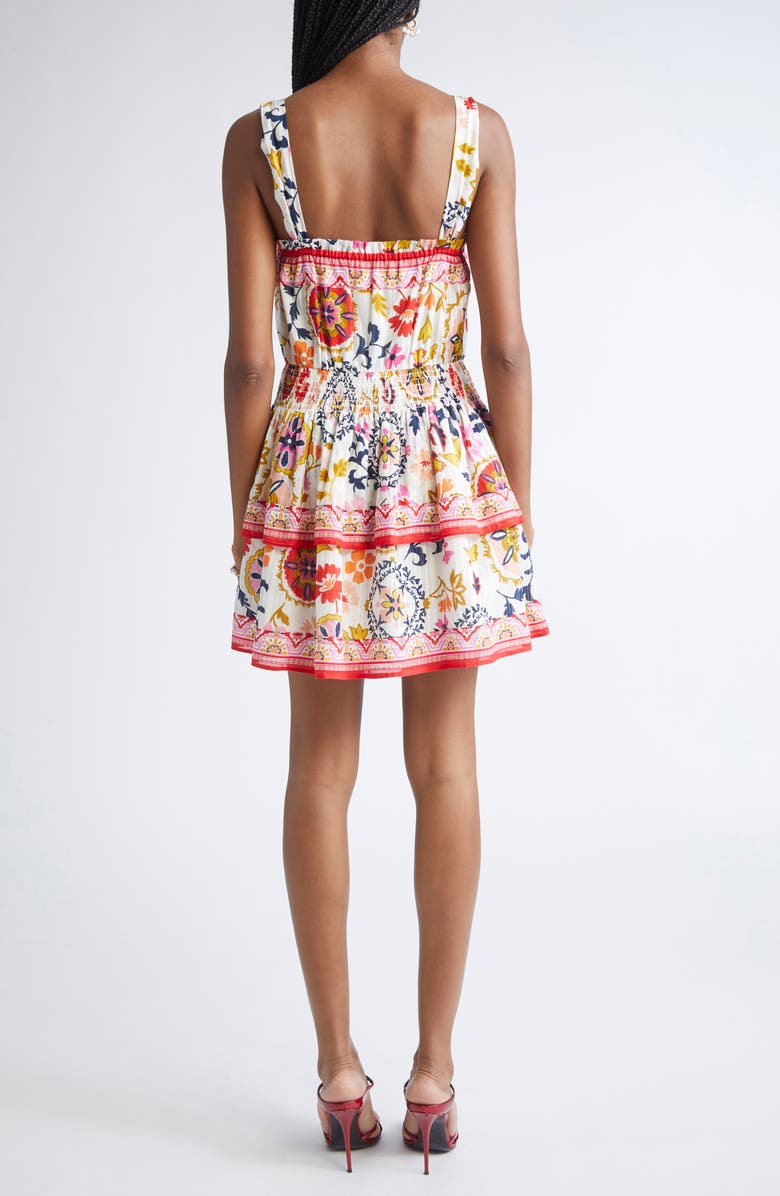 Ramy Brook Alicia Mixed Print Cotton Blend Minidress | Nordstromrack