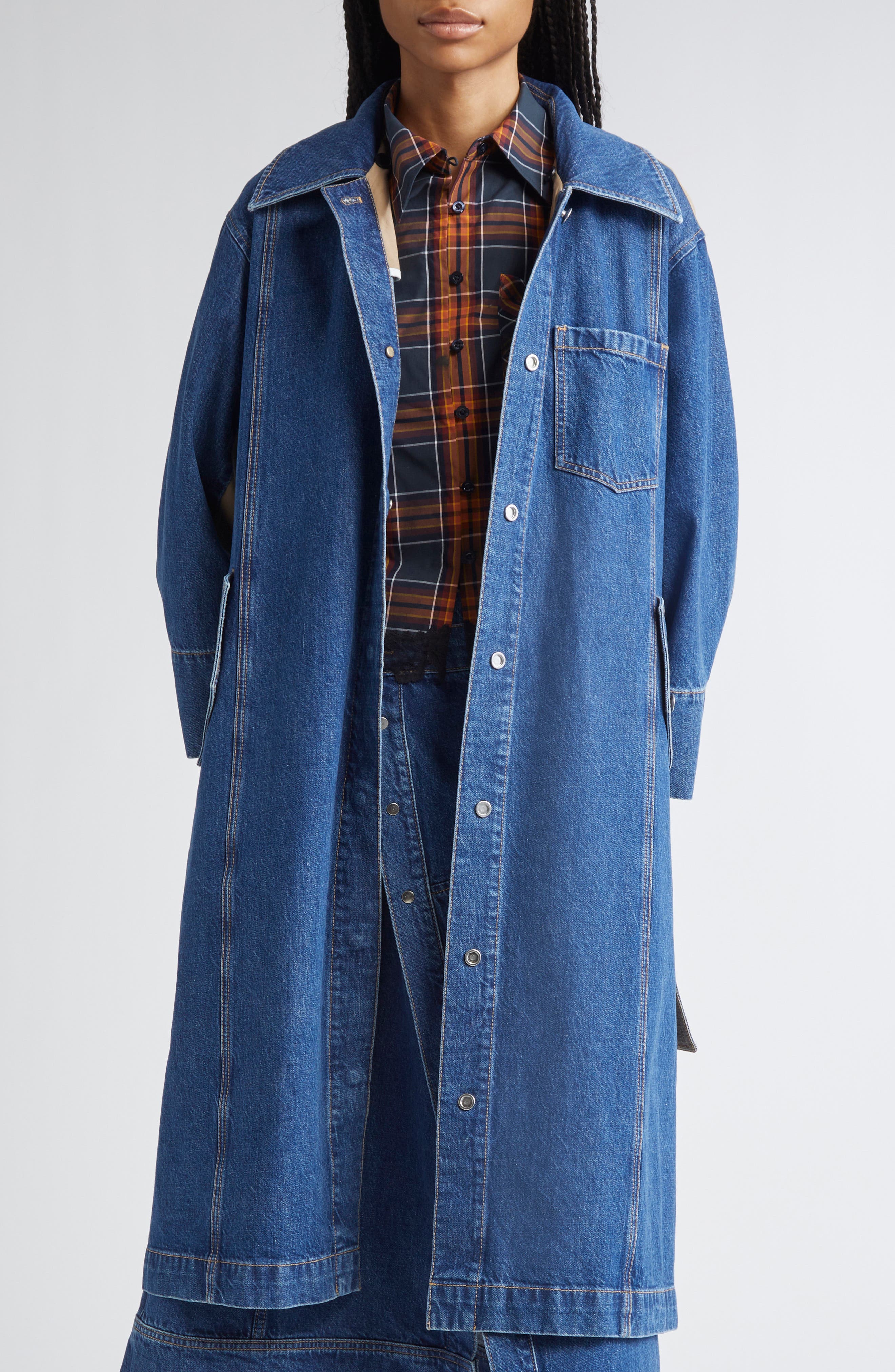 3.1 Phillip Lim Mixed Media Trench Coat | Nordstromrack