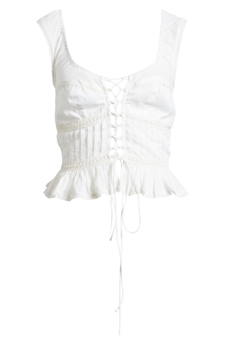 ASOS DESIGN Prairie Lace-Up Sleeveless Top | Nordstromrack