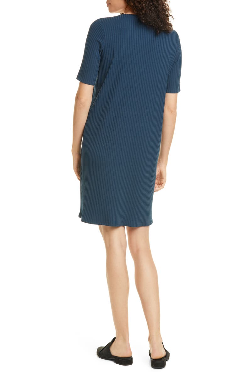 Eileen Fisher V-Neck Side Split Dress | Nordstrom