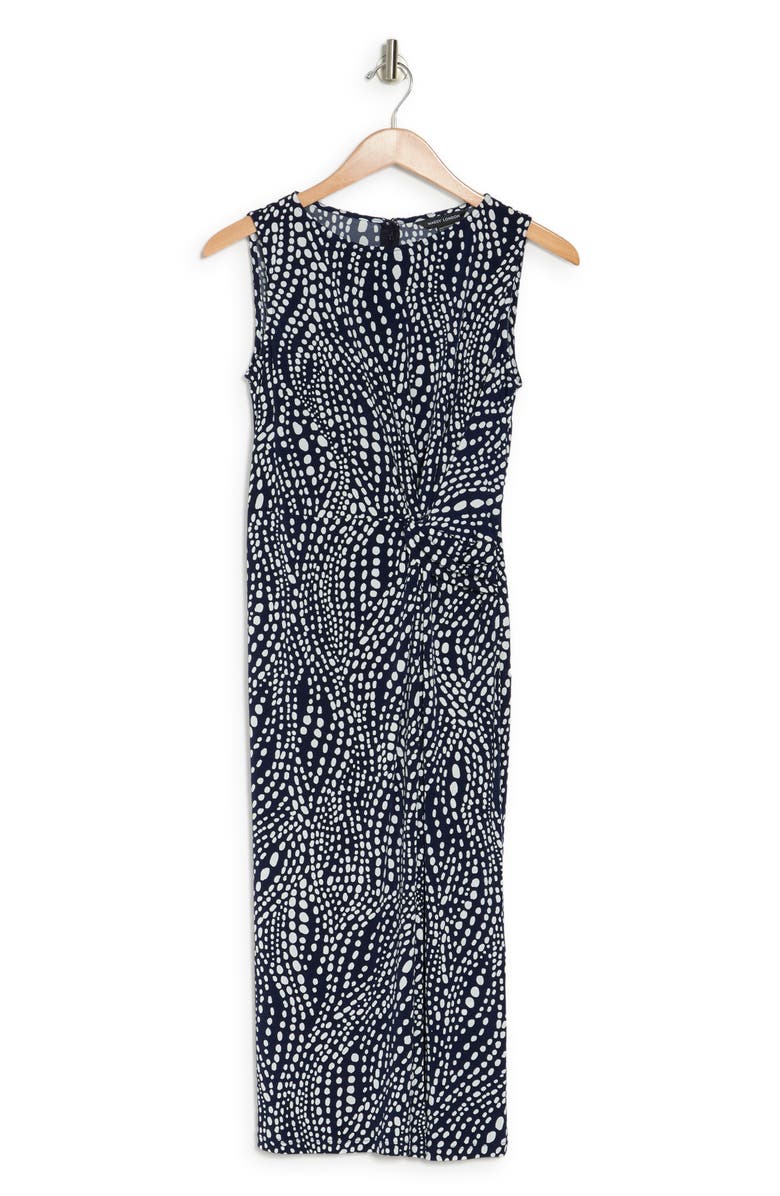 Maggy London Dot Print Twisted Jersey Midi Dress | Nordstromrack