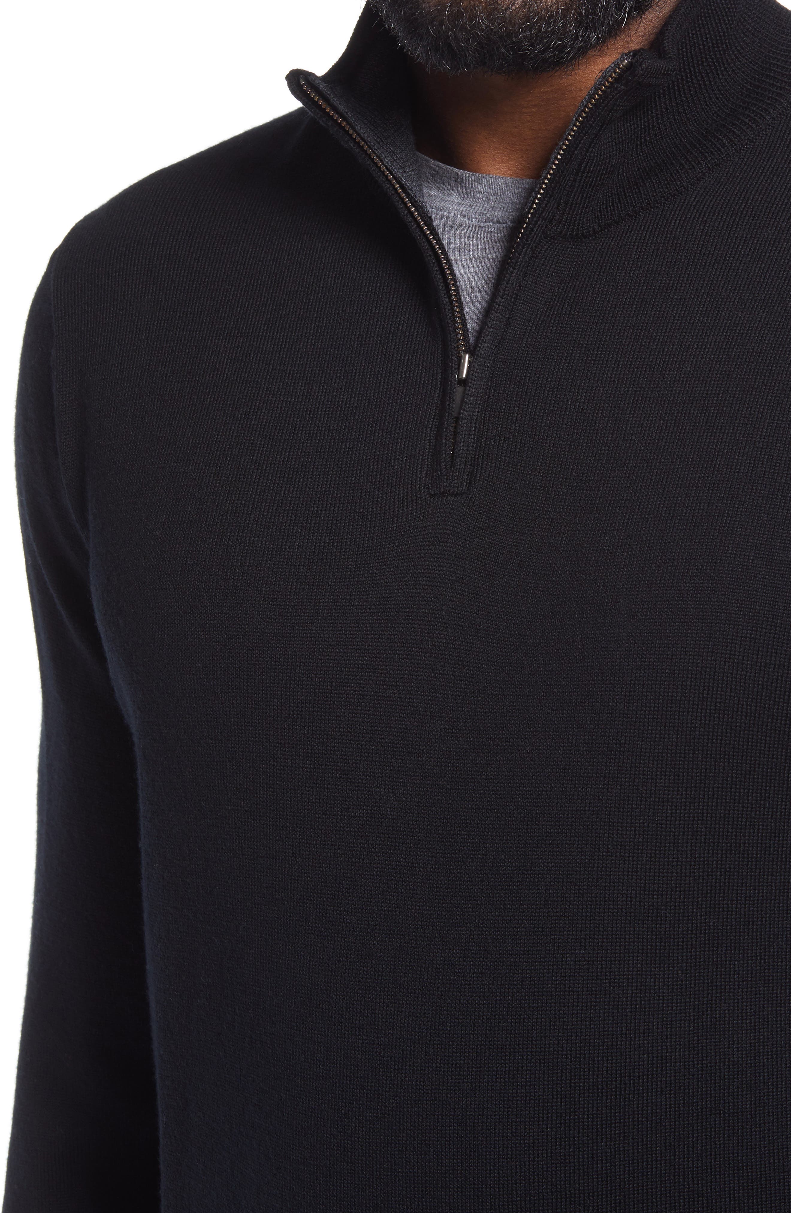 Nordstrom Washable Merino Quarter Zip Sweater | Nordstrom