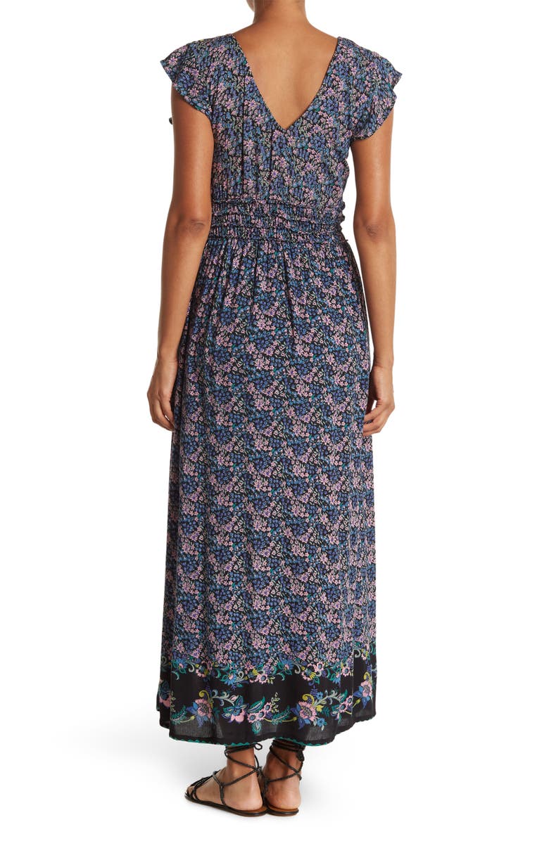 Angie V-Neck Kimono Sleeve Tiered Maxi Dress | Nordstromrack