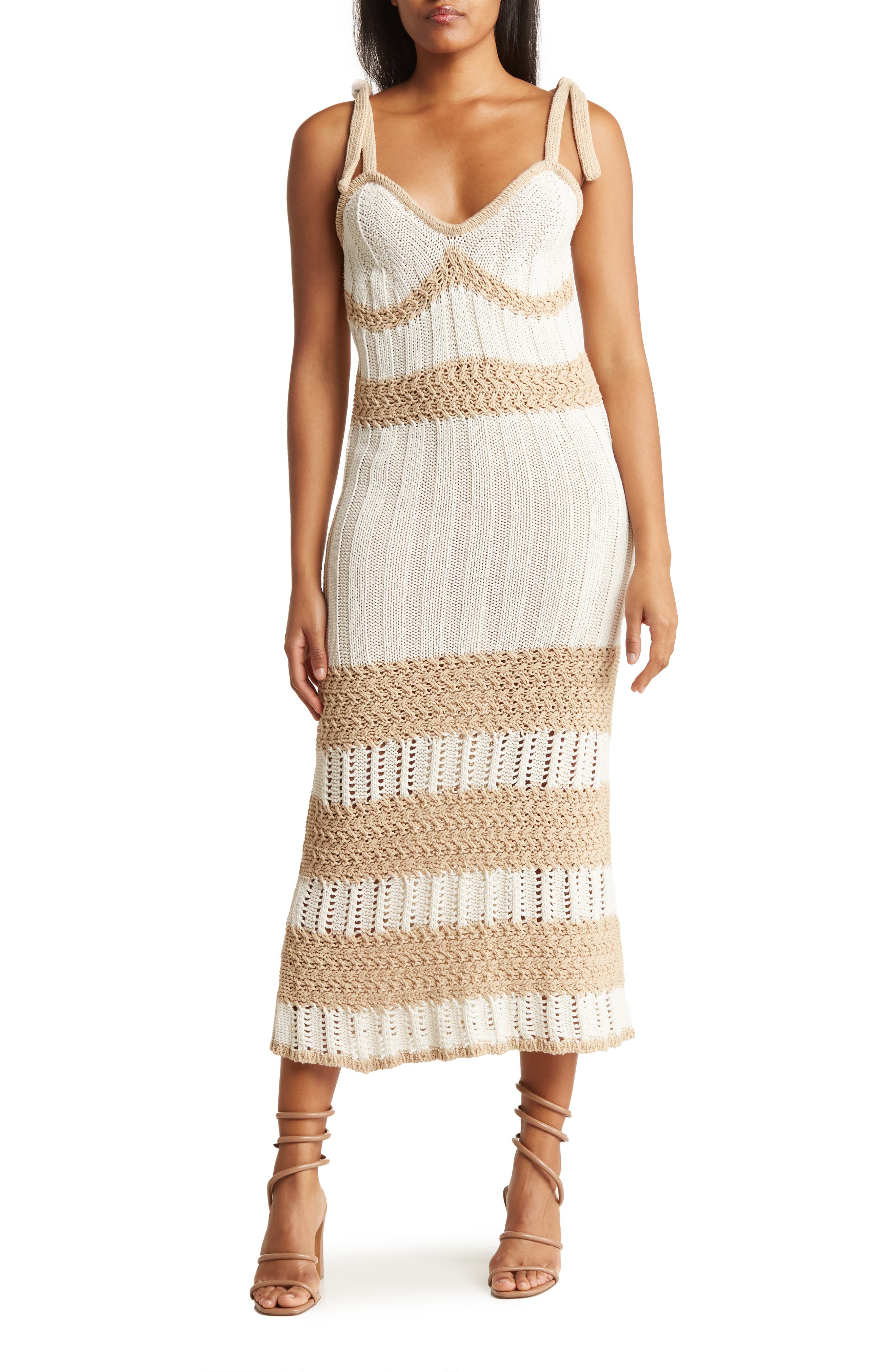 Ramy Brook Birdie Colorblock Cotton Knit Dress | Nordstromrack