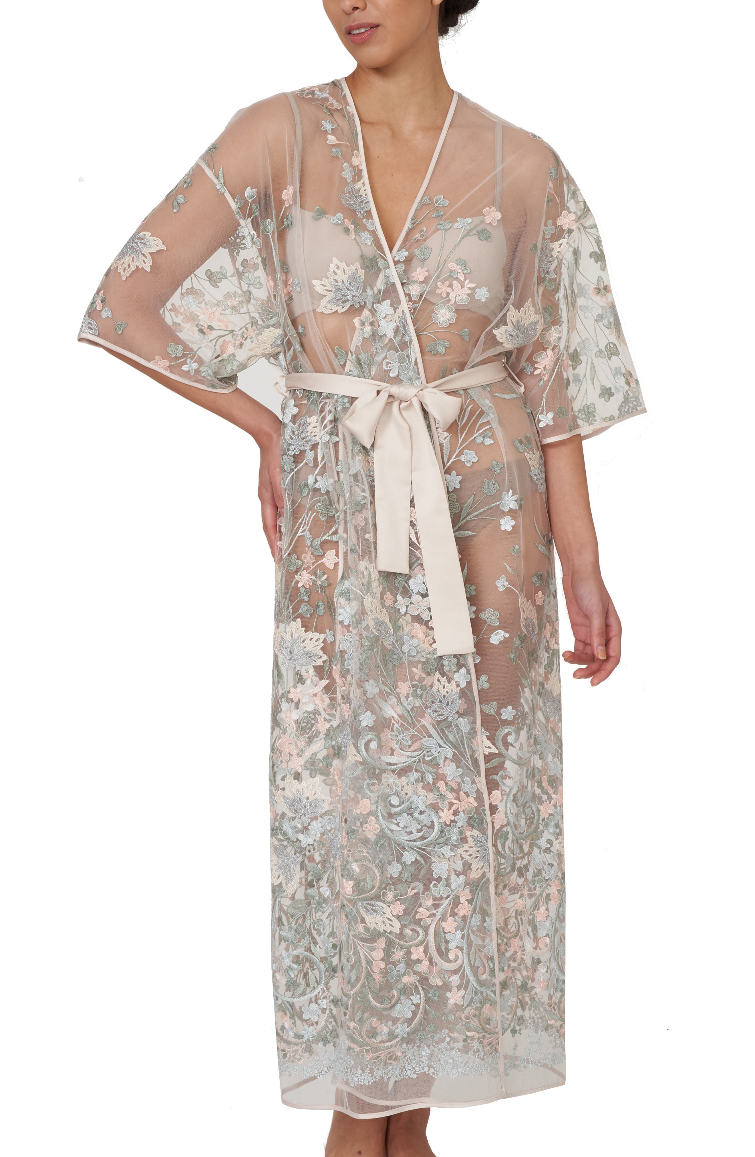 Rya Collection Iris Embroidered Lace Robe | Nordstrom