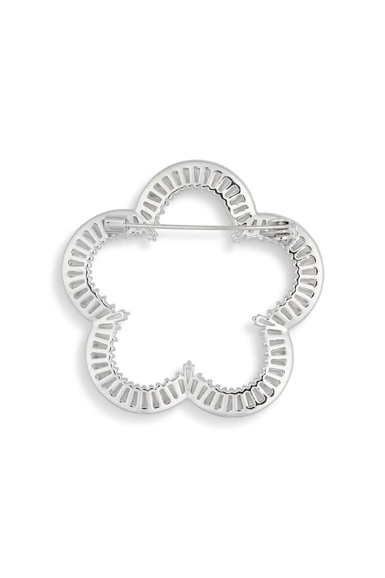 Ayesha Cubic Zirconia Flower Outline Brooch (Women) | Nordstromrack