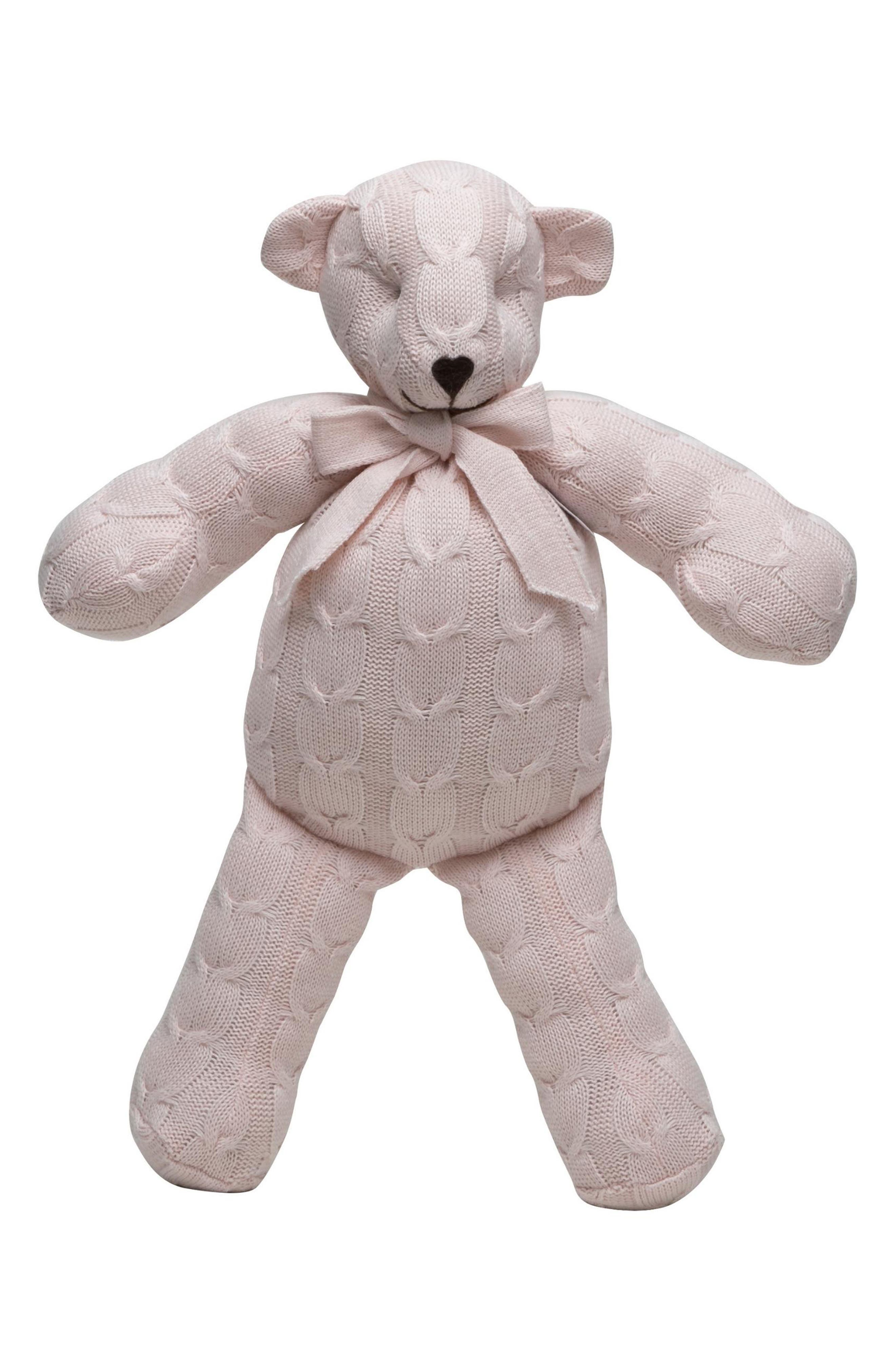 RIAN TRICOT Plush Cable Knit Teddy Bear | Nordstrom