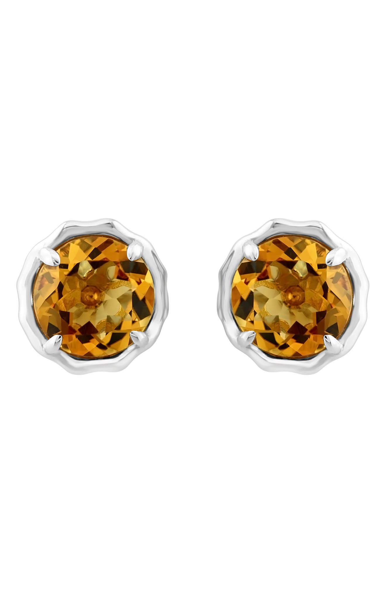 EFFY Sterling Silver Citrine Stud Earrings | Nordstromrack