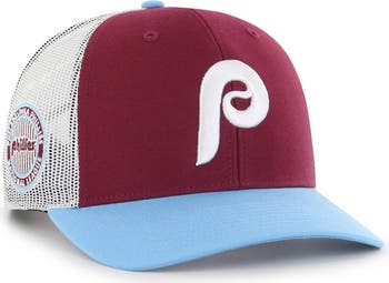 '47 Men's '47 Burgundy/Light Blue Philadelphia Phillies Sidenote ...