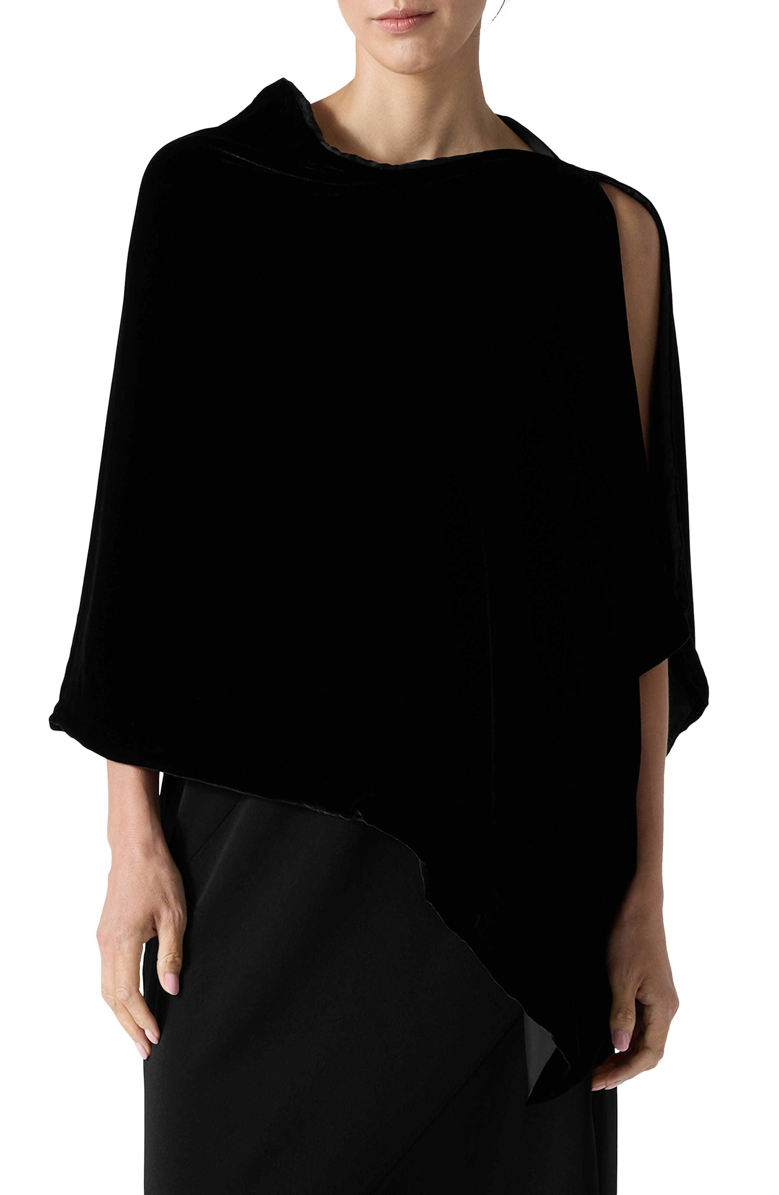 Eileen Fisher Velvet Poncho | Nordstromrack