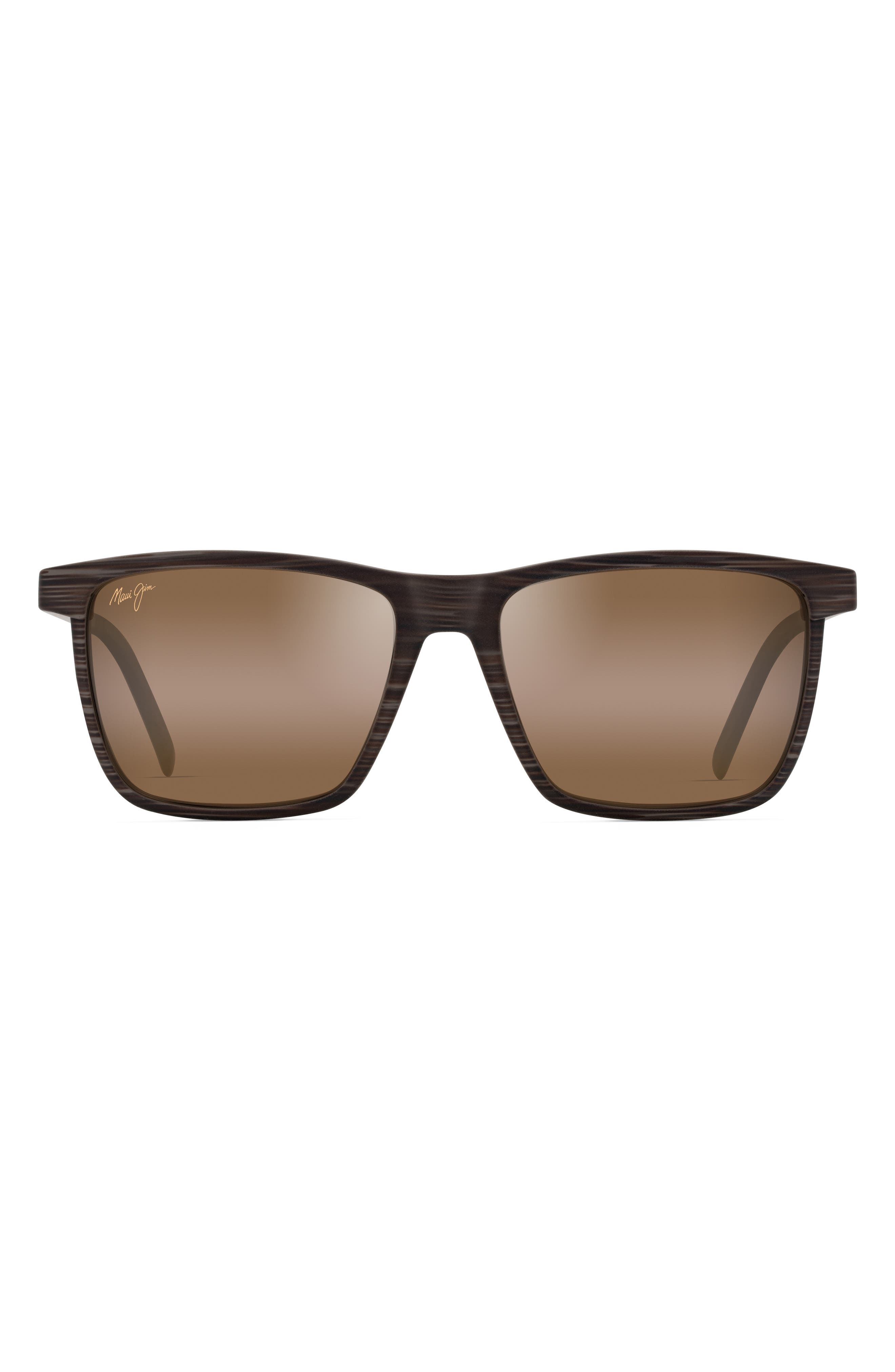 Maui Jim One Way 55mm PolarizedPlus2® Rectangular Sunglasses | Nordstrom