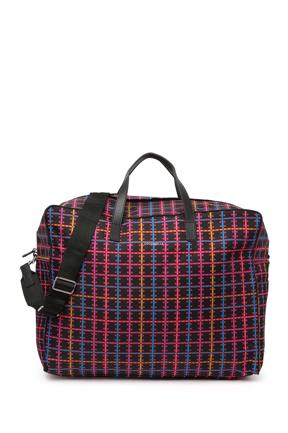 COCCINELLE Borsa Tess St. Tartan Plaid Print Weekend Bag | Nordstromrack