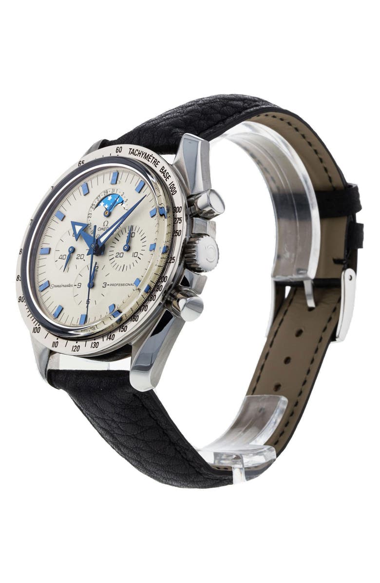 Watchfinder & Co. OMEGA Preowned Speedmaster Moonphase Leather Strap ...