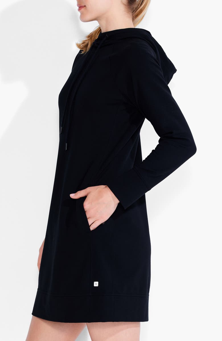 NZ ACTIVE by NIC+ZOE Long Sleeve Brushed Terry Hooded Sweater Dress ...
