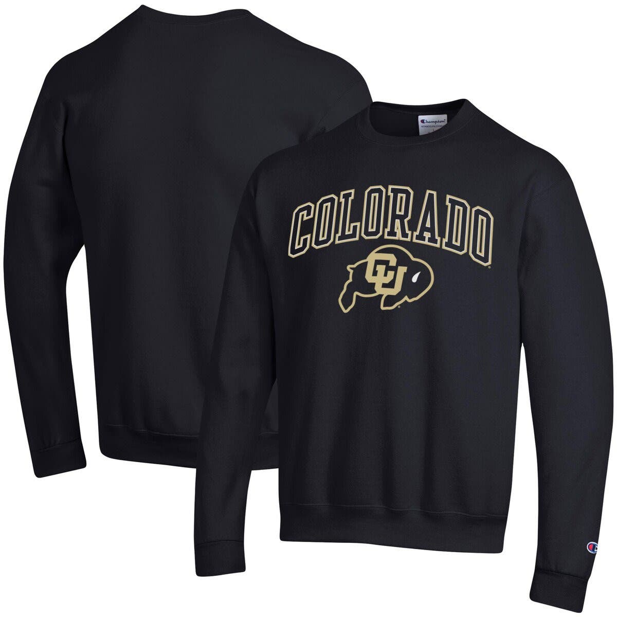 Champion Men's Champion Black Colorado Buffaloes Arch Over Logo ...