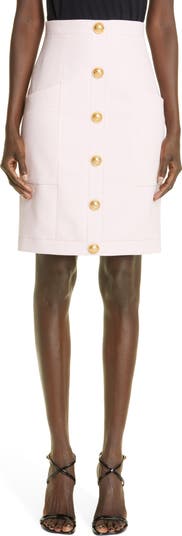 Balmain High Waist Wool Pencil Skirt | Nordstrom