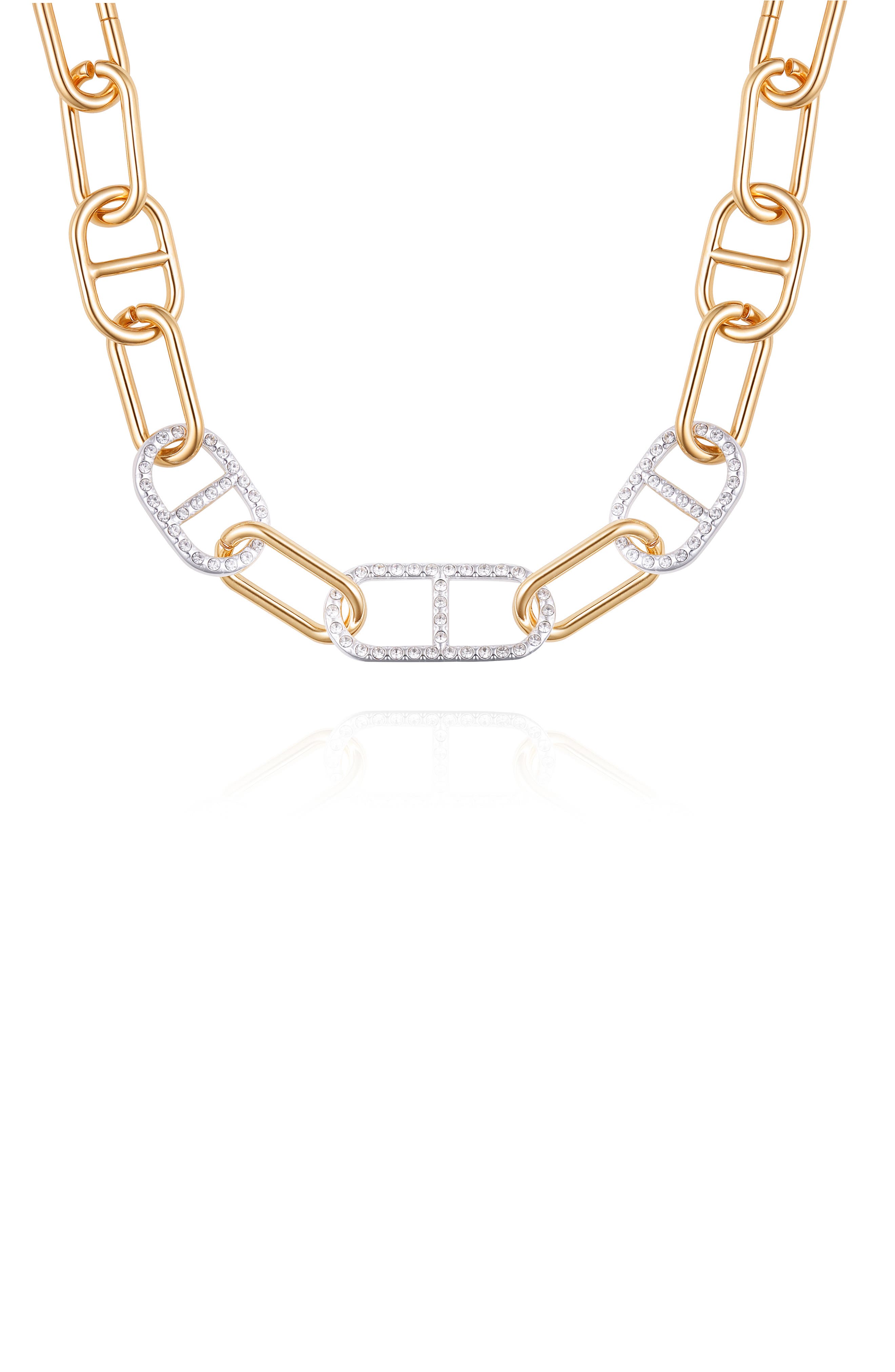 GUESS Two-Tone Chain Necklace | Nordstromrack