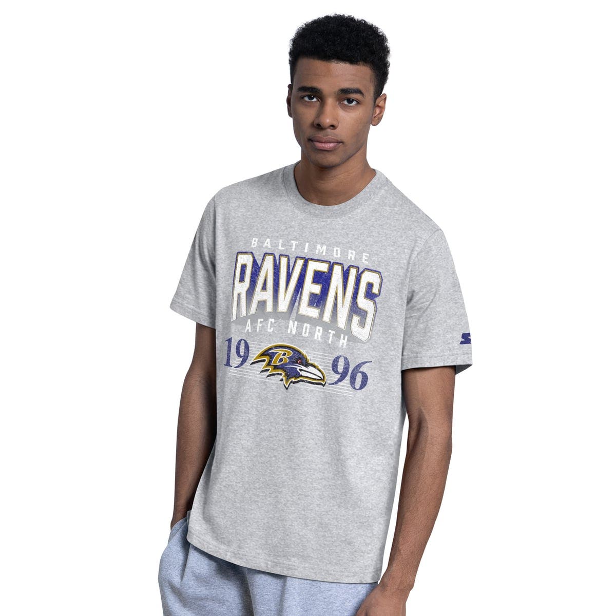 STARTER Men's Starter Purple/Heather Gray Baltimore Ravens Two-Pack ...
