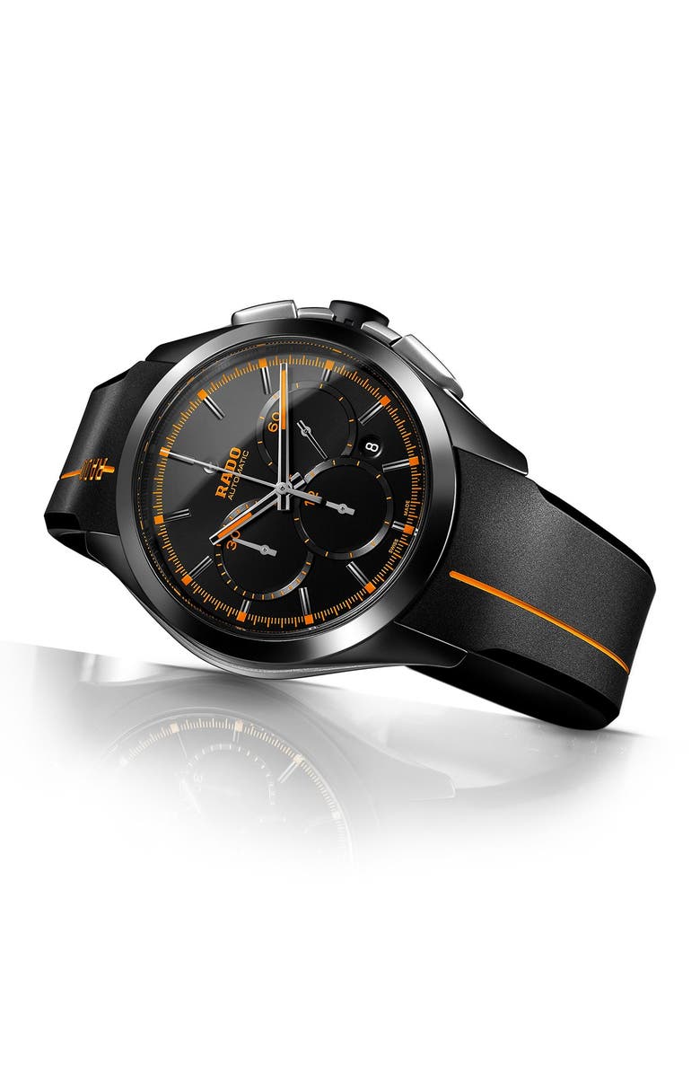 RADO Men's Rado HyperChrome Court Collection Rubber Strap Watch, 45mm ...