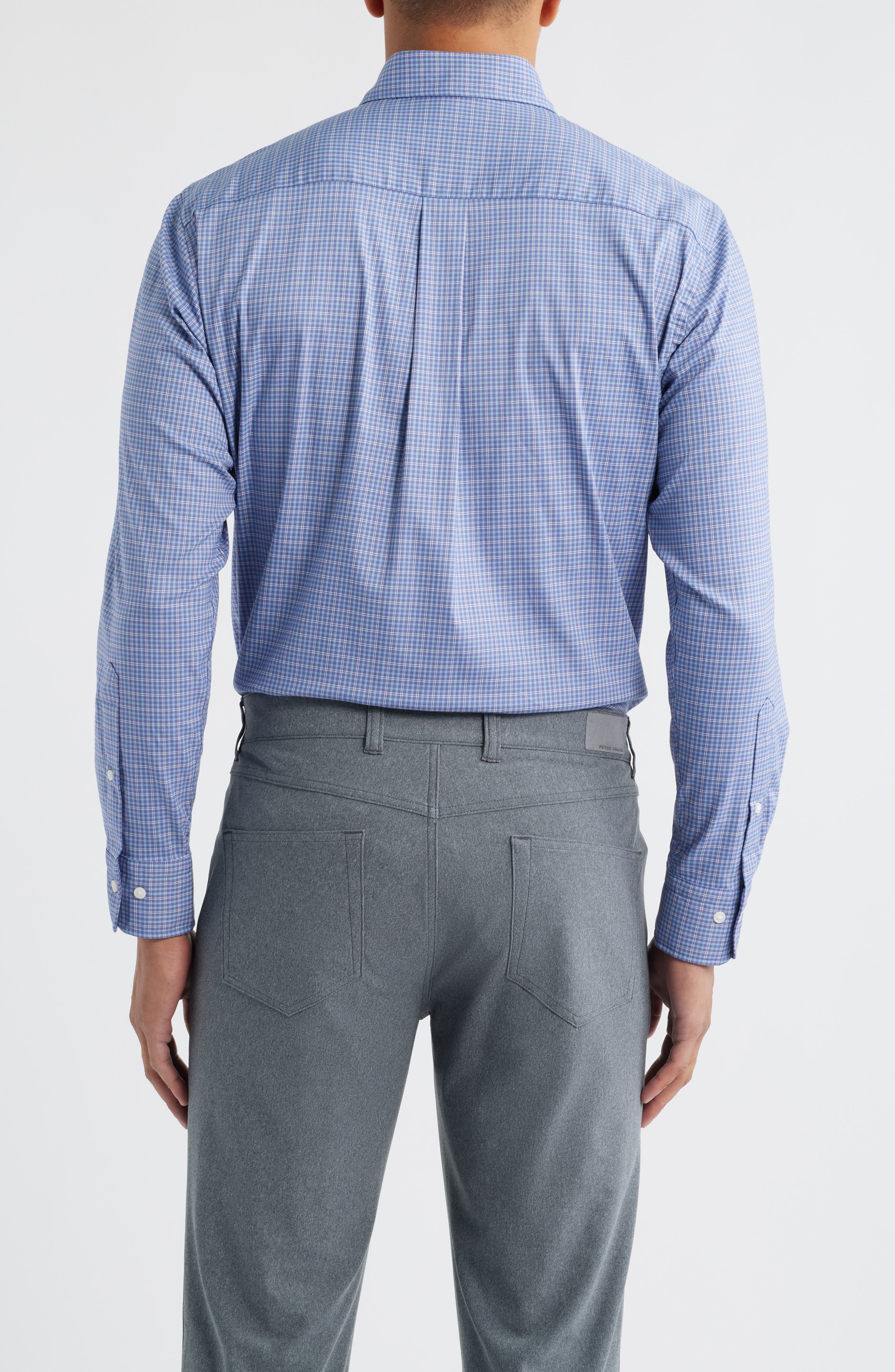 Peter Millar Stowe Crown Lite Check Performance Twill Button-Down Shirt ...