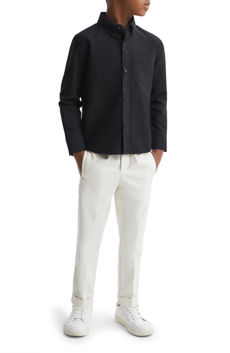 Reiss Kids' Greenwich Jr. Cotton Button-Down Shirt | Nordstromrack