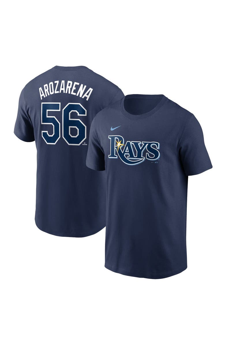 Nike Men's Nike Randy Arozarena Navy Tampa Bay Rays Fuse Name & Number ...
