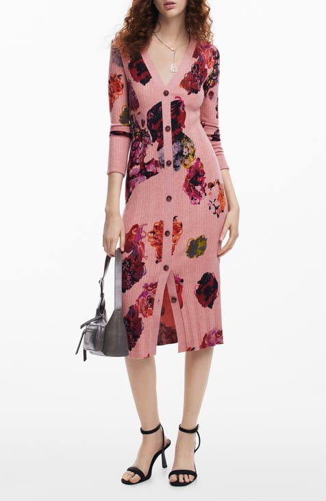 Long Sleeve Floral Dresses For Women