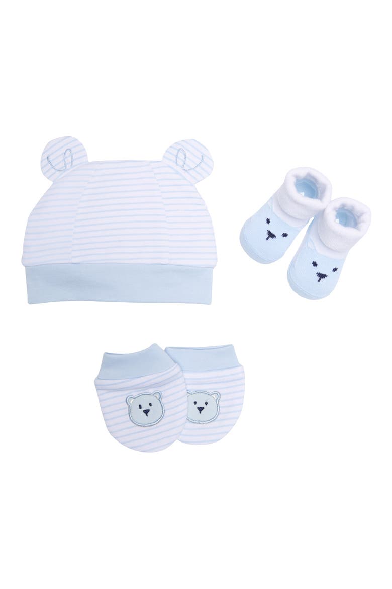 Benny Bear Organic Cotton Beanie, Mittens, & Socks Set | Nordstromrack