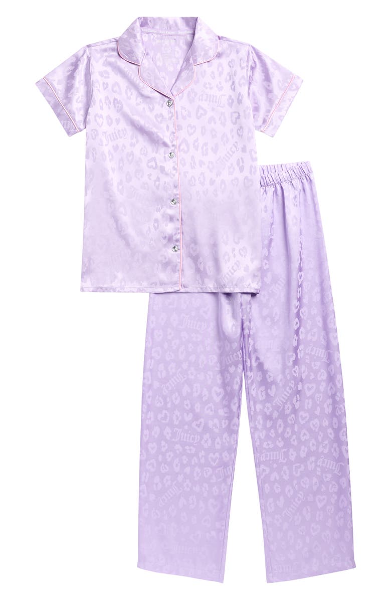 Juicy Couture Kids' Lilac Leopard Spot Pajamas | Nordstromrack