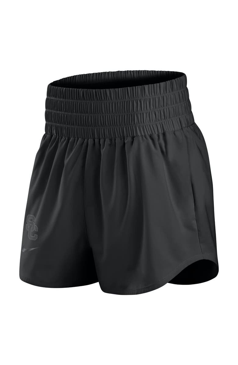 Nike Women's Nike Black USC Trojans Performance One High-Rise Shorts ...
