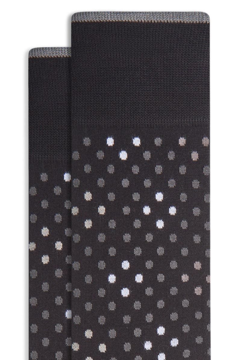 Bugatchi Dotted Mercerized Cotton Blend Dress Socks | Nordstrom