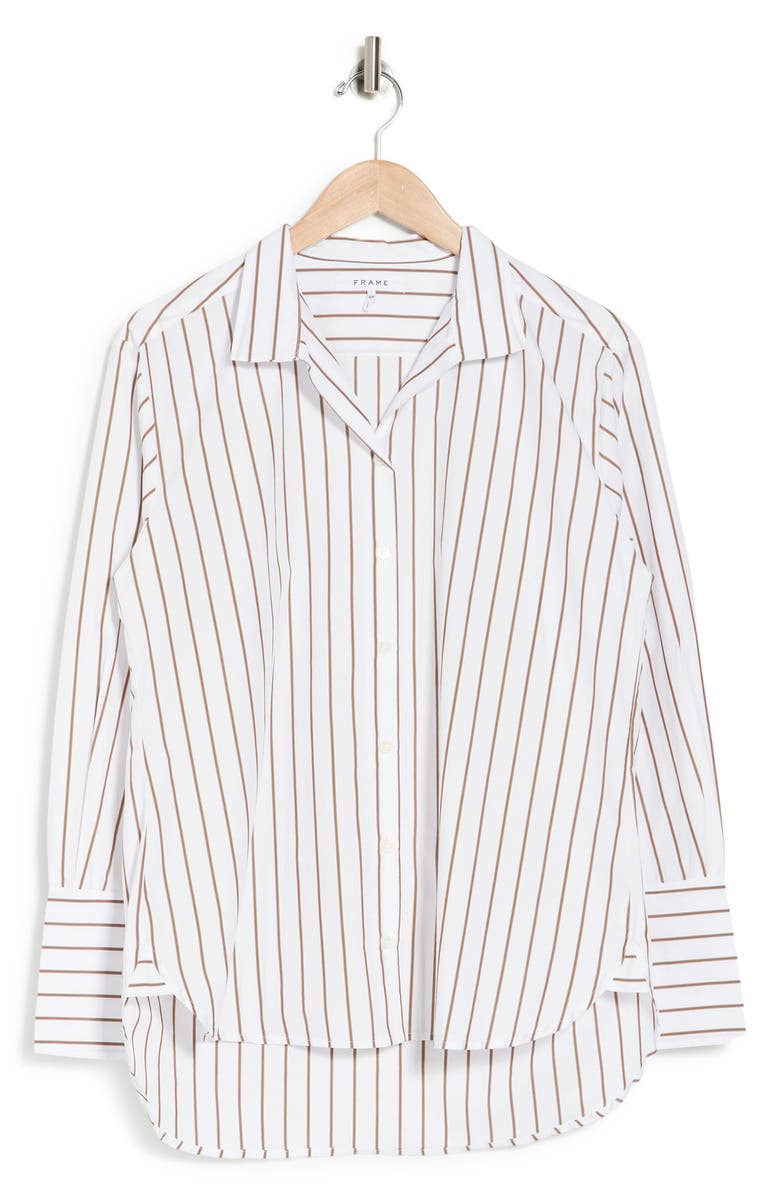FRAME Stripe Print Collared Shirt | Nordstromrack