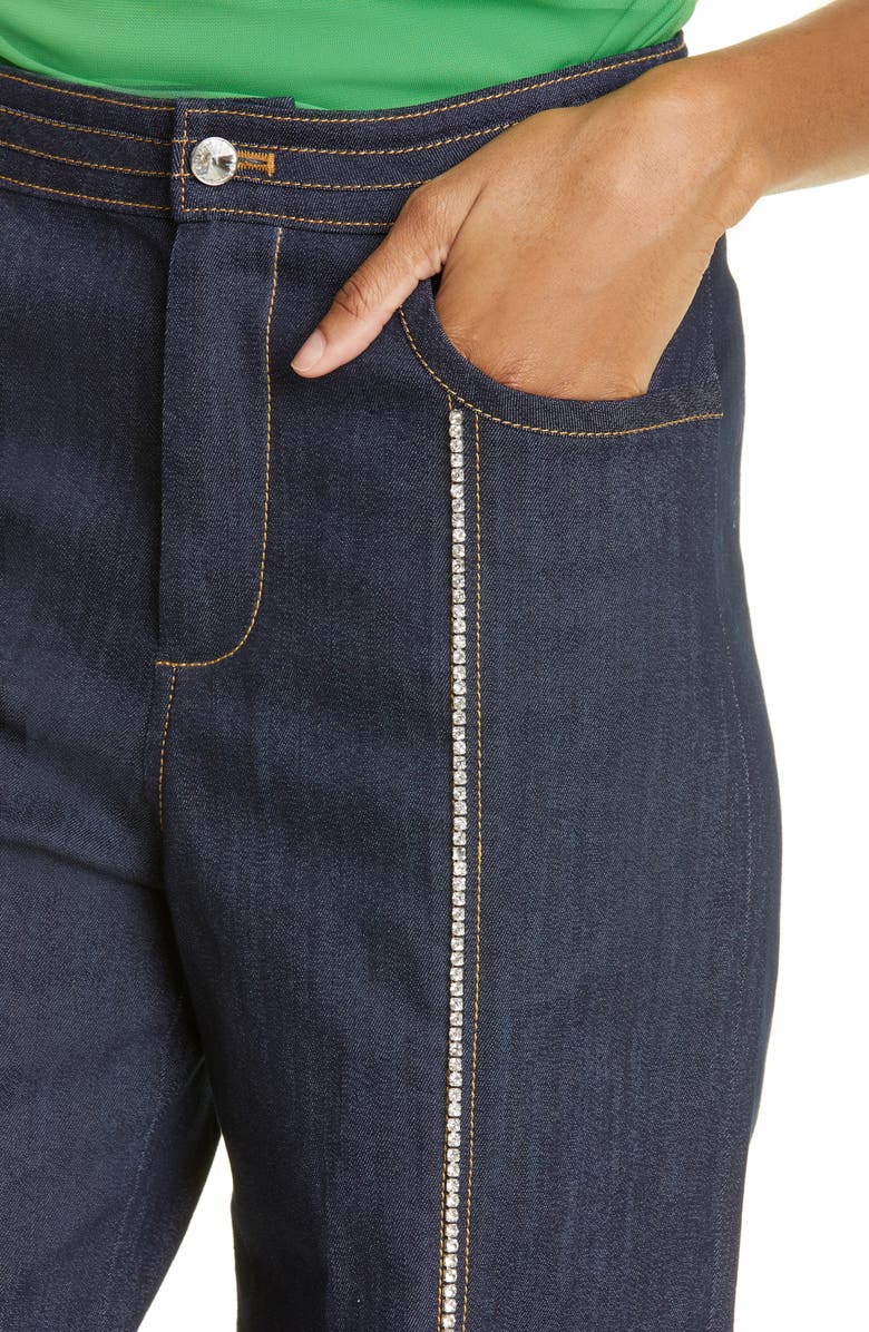 Cinq à Sept Rosaline Rhinestone Wide Leg Pants | Nordstromrack