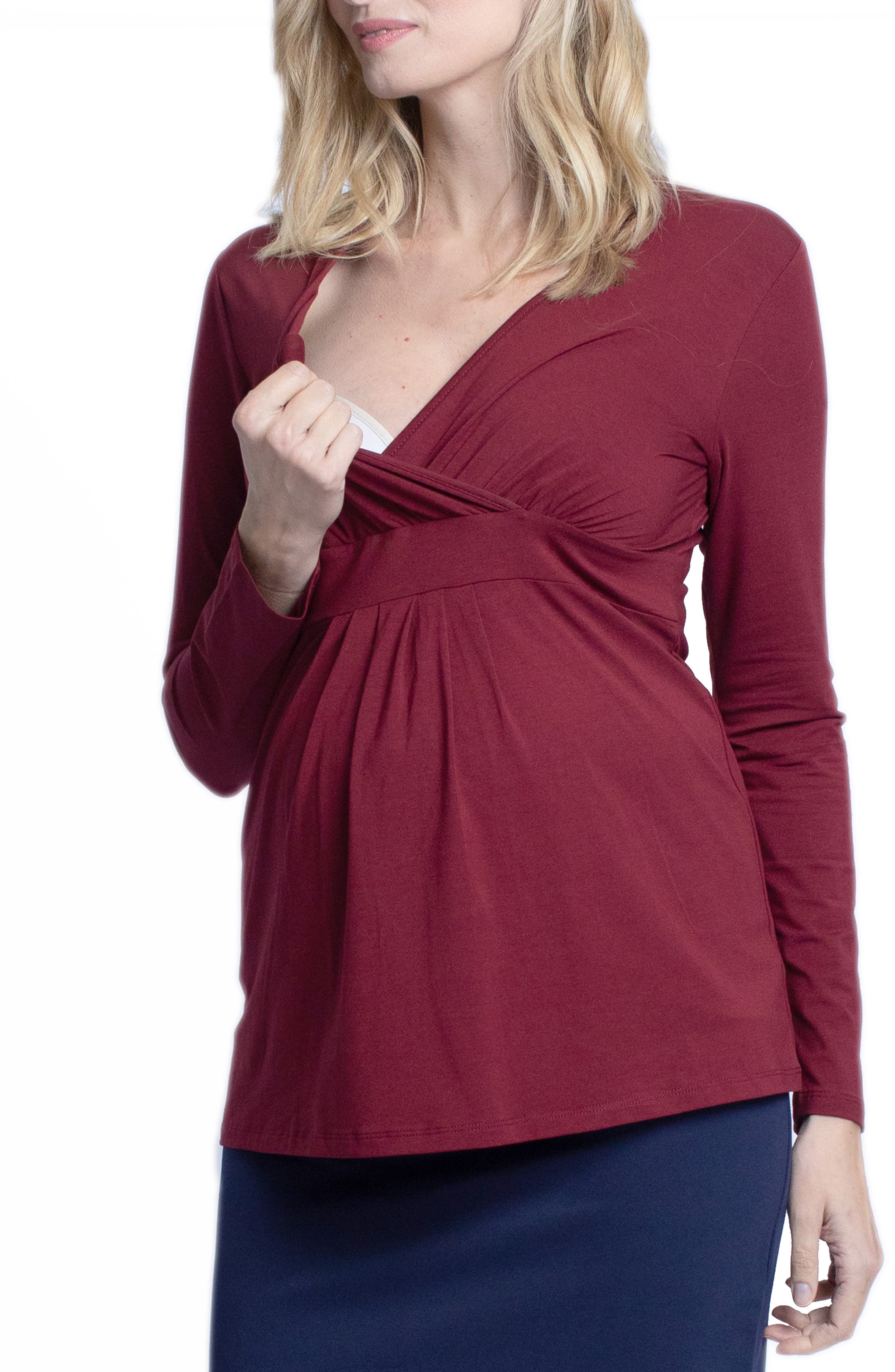 Angel Maternity Wrap Maternity/Nursing Top | Nordstrom