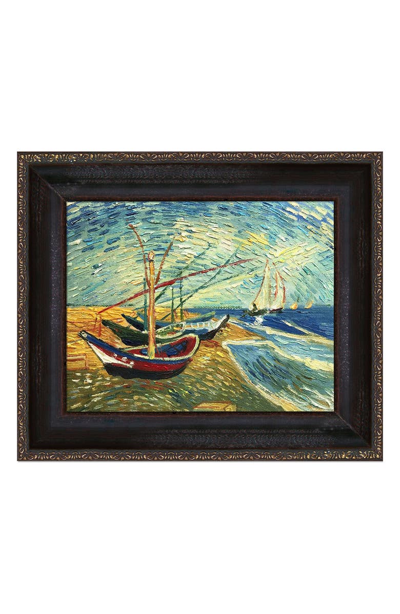 OVERSTOCK ART La Pastiche Fishing Boats on the Beach at Saintes-Maries ...