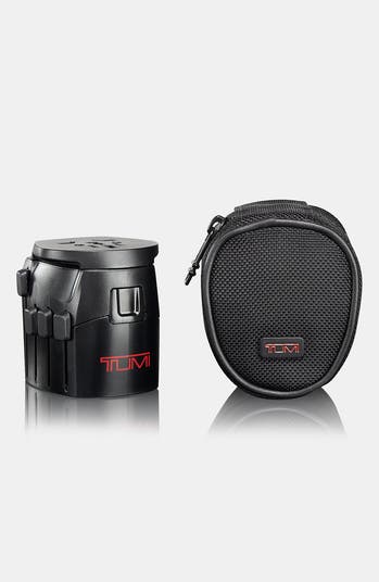 TUMI Grounded Electric Travel Adaptor with Ballistic Nylon Case | Nordstrom
