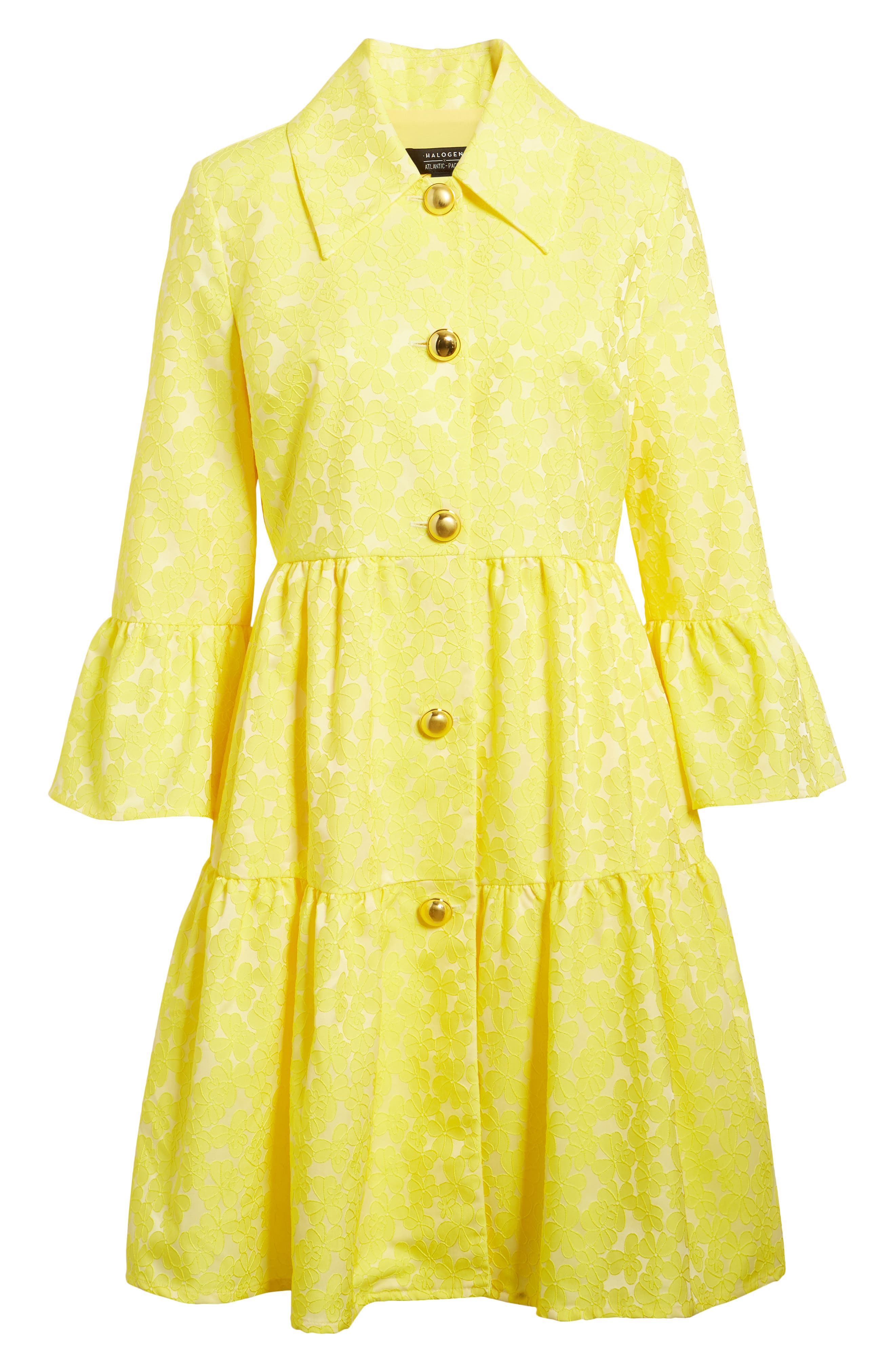 Halogen® x Atlantic-Pacific Floral Jacquard Swing Jacket | Nordstromrack